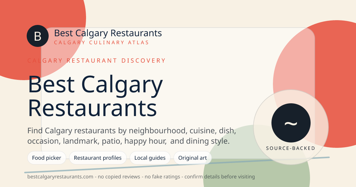 Best Calgary Restaurants | Source-Backed Calgary Dining Guide